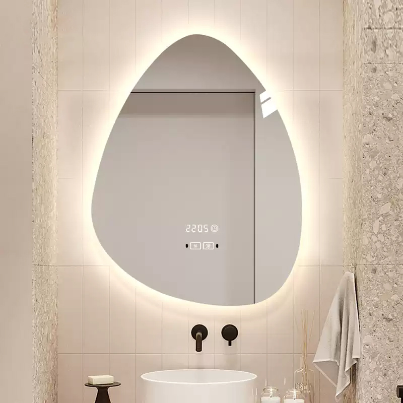 Minimalist Frameless Smart Drop-Lamp Mirror